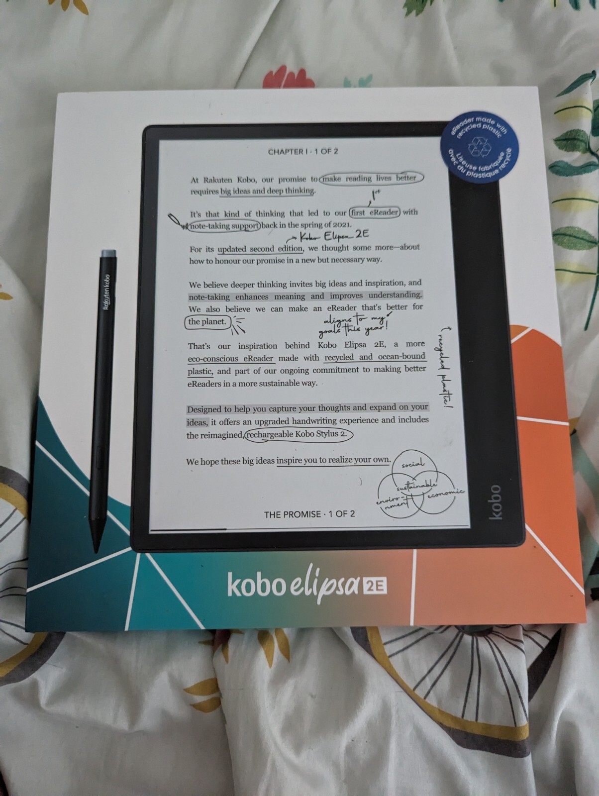 Kobo Elipsa 2E eReader 32GB 10.3" Touchscreen ComfortLight PRO w/ Kobo ...