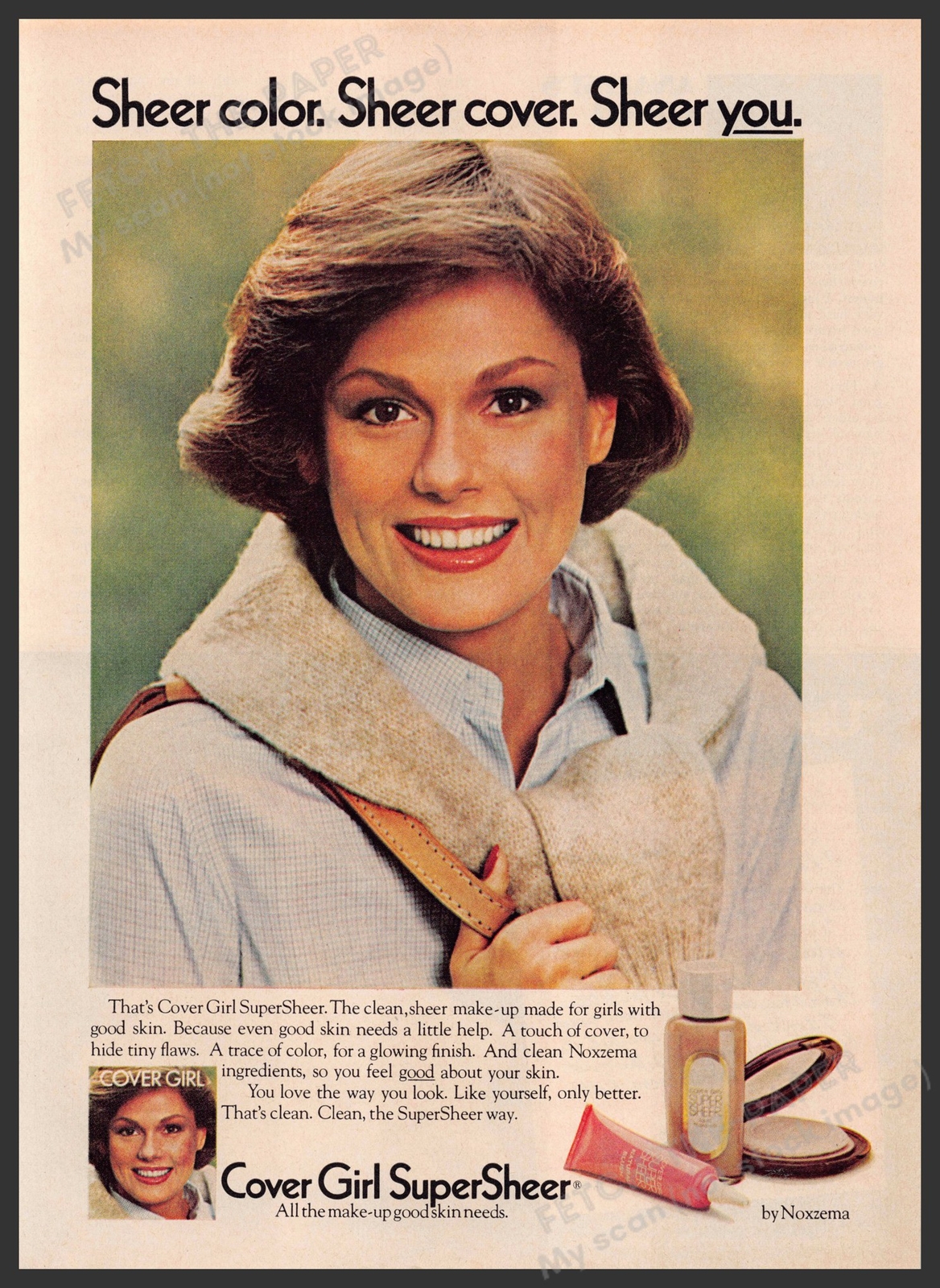 Cover Girl SuperSheer 1970s Print Advertisement 1976 Cosmetic Sheer You ...