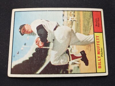 1961 Topps Baseball Card # 16 Billy Muffett - Boston Red Sox (VG) | eBay