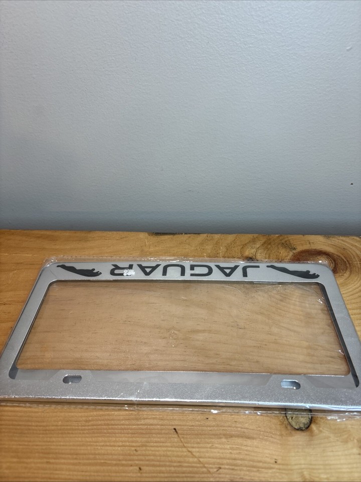 Chrome Plated Zinc Metal Jaguar License Plate Frame No Hardware | eBay