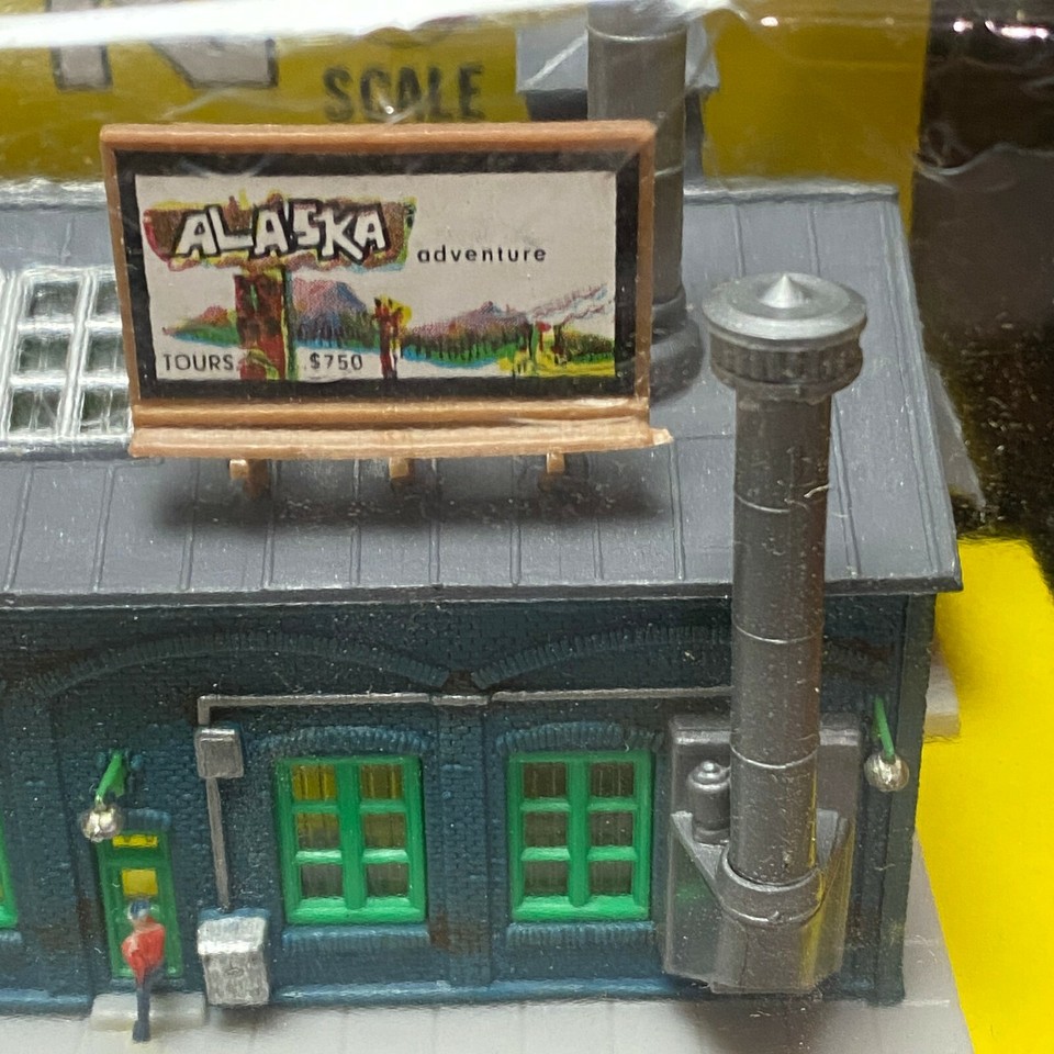 Retired AHM One Story Factory Building Trains N Scale 4803 New In Open ...