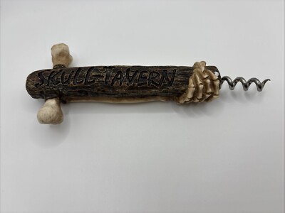 Skull Tavern Halloween Pirate Party Skeleton Bones Resin Corkscrew | eBay