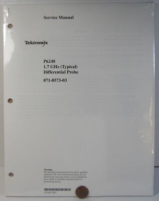 TEKTRONIX MANUAL P6248 1.7GHz DIFFERENTIAL PROBE SERVICE MANUAL 071 ...