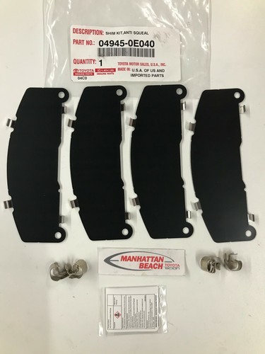 Genuine Toyota FRONT Brake Shim KIT 04945-0E040 | eBay