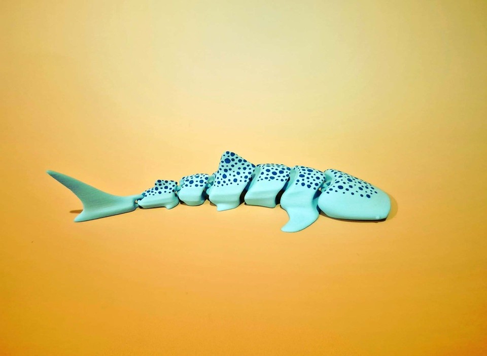 Whale Shake Figurine Articulated Flexi Fidget Whale Shark | eBay UK