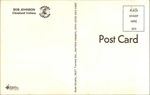 Baseball Bob Johnson,Cleveland Indians Axel Studio Chrome Vintage ...