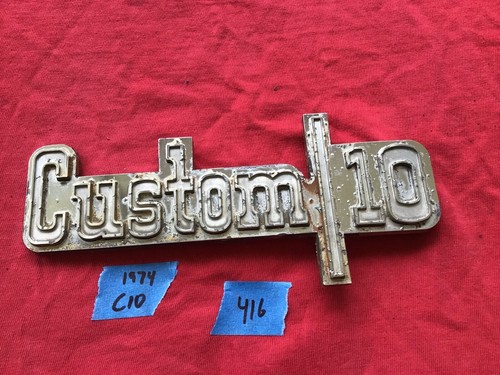 CHEVROLET CUSTOM 10 EMBLEM (416) 6273123 BROKEN PINS | eBay