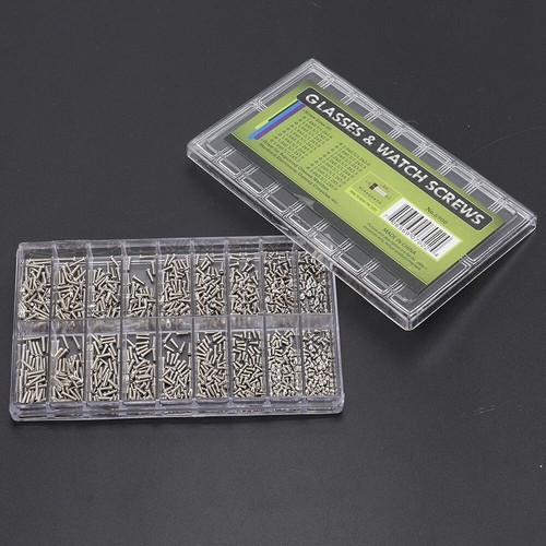 1800Pack Durable Steel Small Screw Glass/Watch Watchmaker Repairing ...