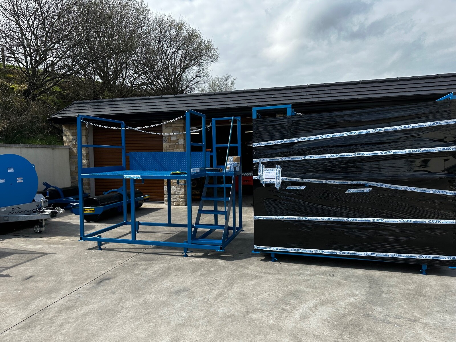 8Ft x 4Ft Mobile Access Platform (Unloading Lorry Trailer Steps) | eBay UK