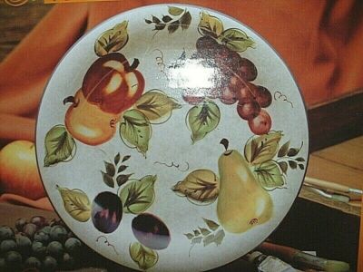 Oneida Vintage Fruit Hand Painted 10.5" Dinner Plate Never been Opened ...