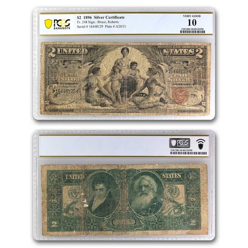 1896 $2.00 Silver Certificate Educational Note VG-10 PCGS(Fr#248) | eBay