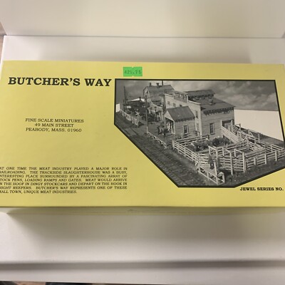 Fine Scale Miniatures HO Scale Butcher’s Way Jewel Series No 11, New ...