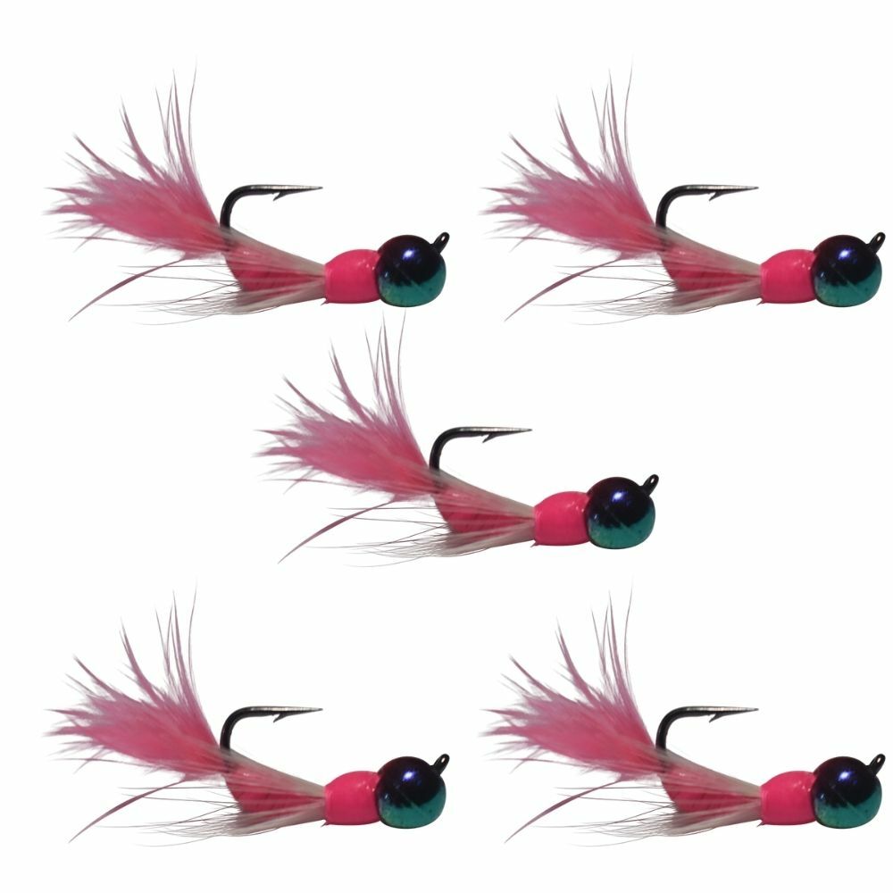 Kenders Tungsten Akua Jig Series Micro Panfish/Ice Fishing Jigs (5 Jig ...