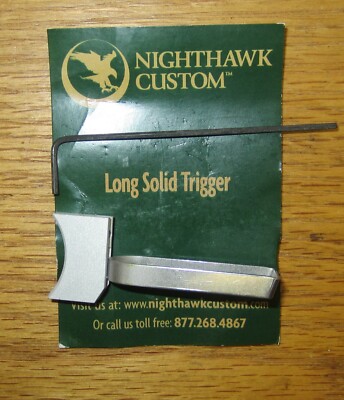 Nighthawk Long Solid 1911 Trigger Silver | eBay