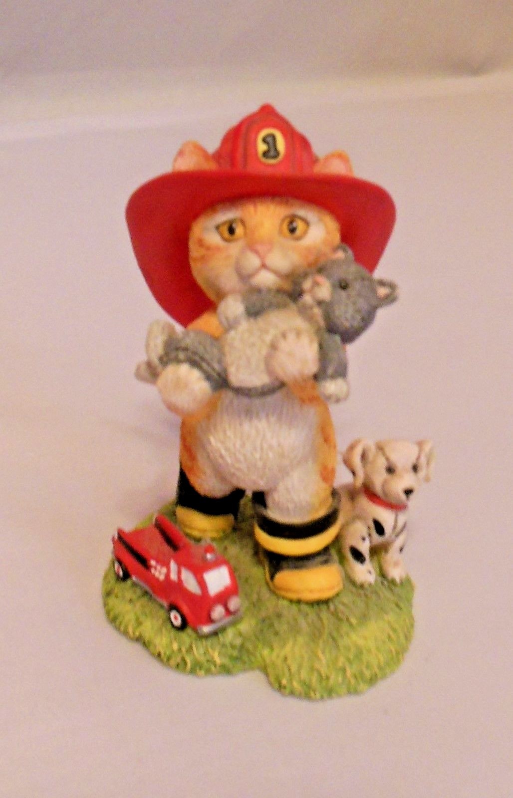 KITTY TO THE RESCUE COPY CATS HAMILTON COLLECTION CAT FIREMAN 1998 | eBay