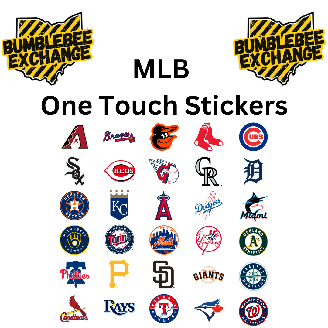 MLB One Touch Stickers - 45 Stickers - Premium Vinyl - Pick Your Team ...