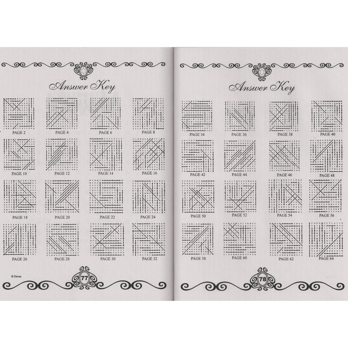 Disney Princess Word Search Book