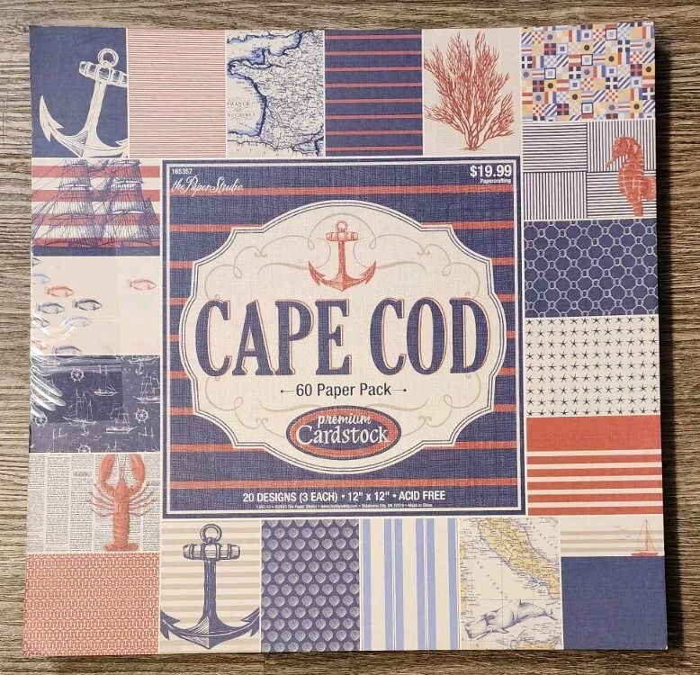 The Paper Studio Scrapbook Paper Cape Cod Theme 60 Pieces 20 Designs of Paper | eBay