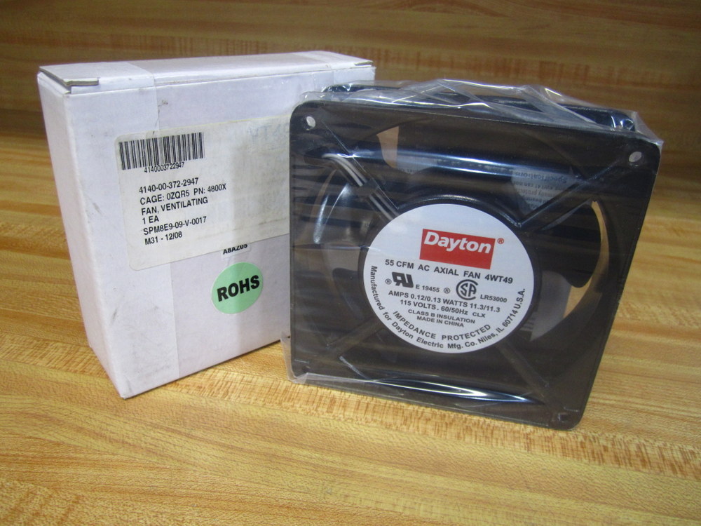Dayton 4800X AC Axial Fan 4WT49 (Pack of 3) | eBay