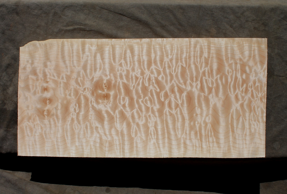 AWESOME QUILTED MAPLE 22 3/4" X 10 3/4" X 2 1/8" GUITAR, LUTHIER, CRAFT ...