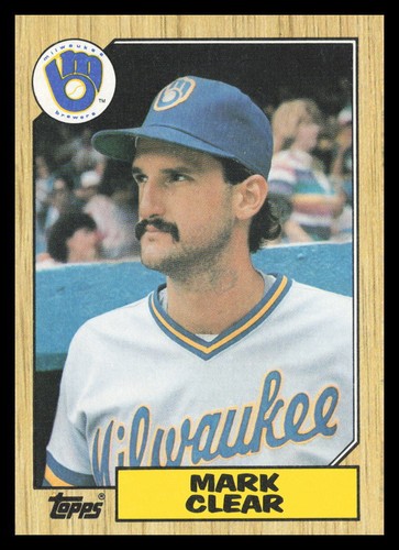 1987 Topps #640 Mark Clear Milwaukee Brewers Baseball Card | eBay