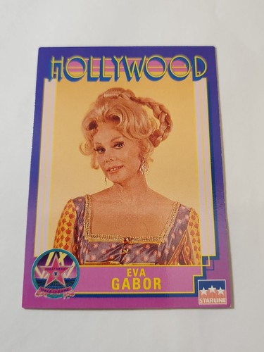 Eva Gabor Hollywood Walk of Fame Card Vintage # 243 Starline 1991 NM | eBay