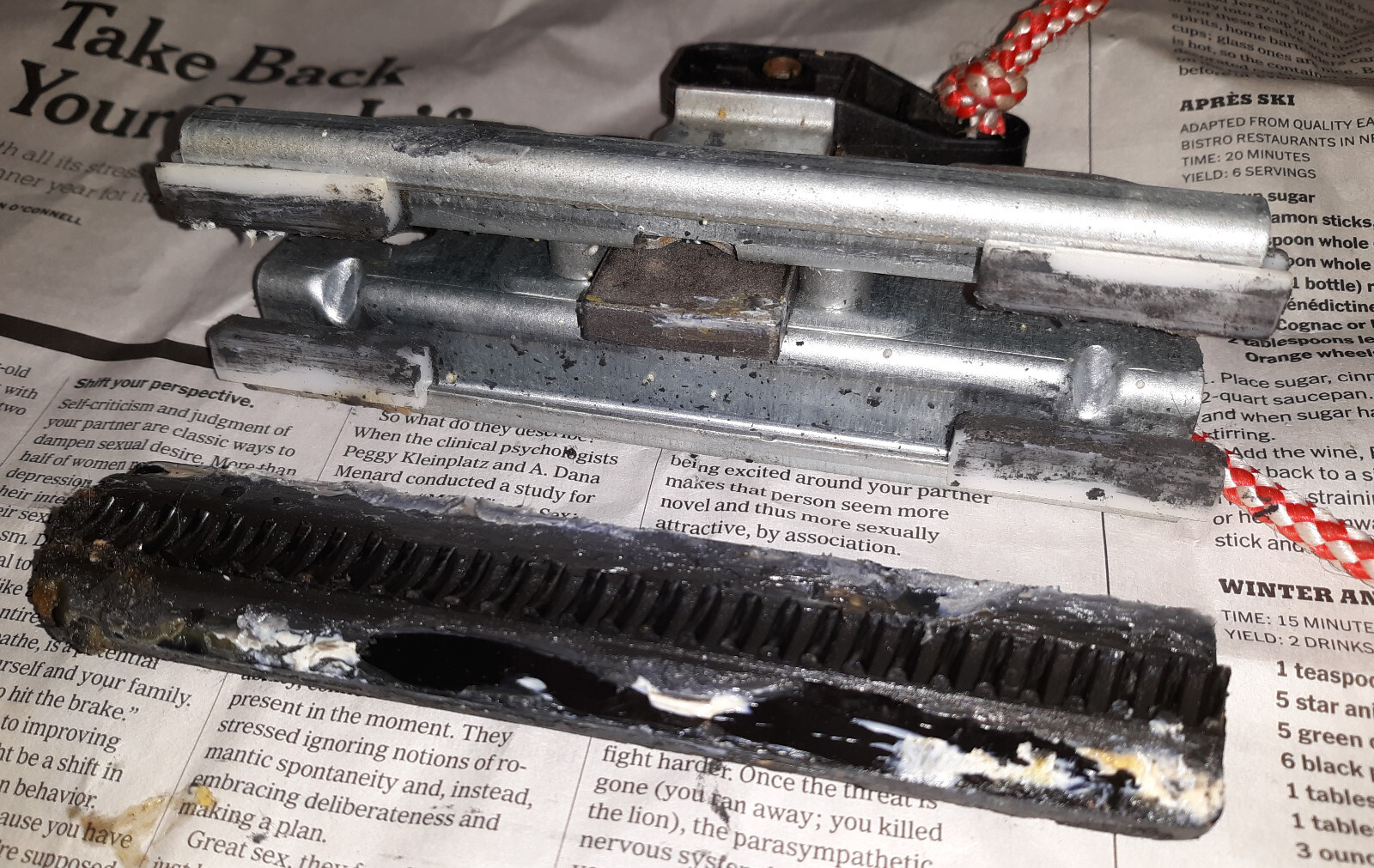 22LL43 CHAMBERLAIN GARAGE DOOR OPENER PARTS: TROLLEY, INNER & OUTER ...