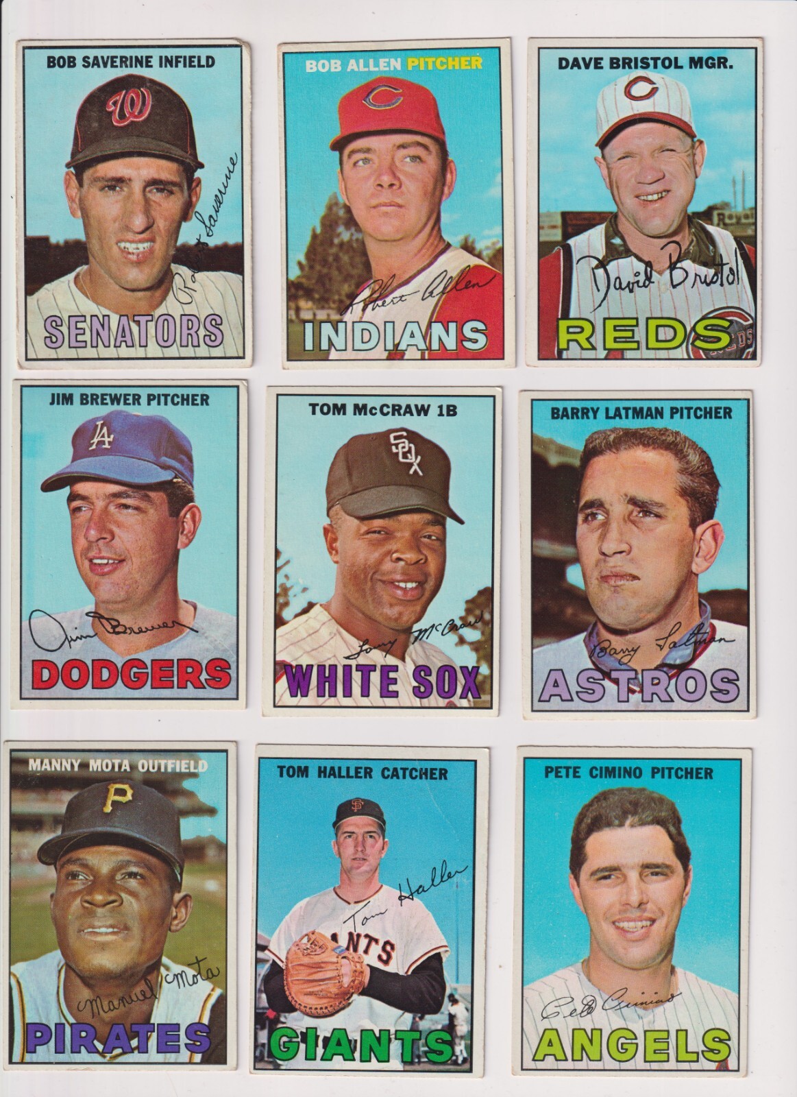 1967 TOPPS BASEBALL CARD LOT 99 DIFFERENT Cards HOFs Clean Sharp ...