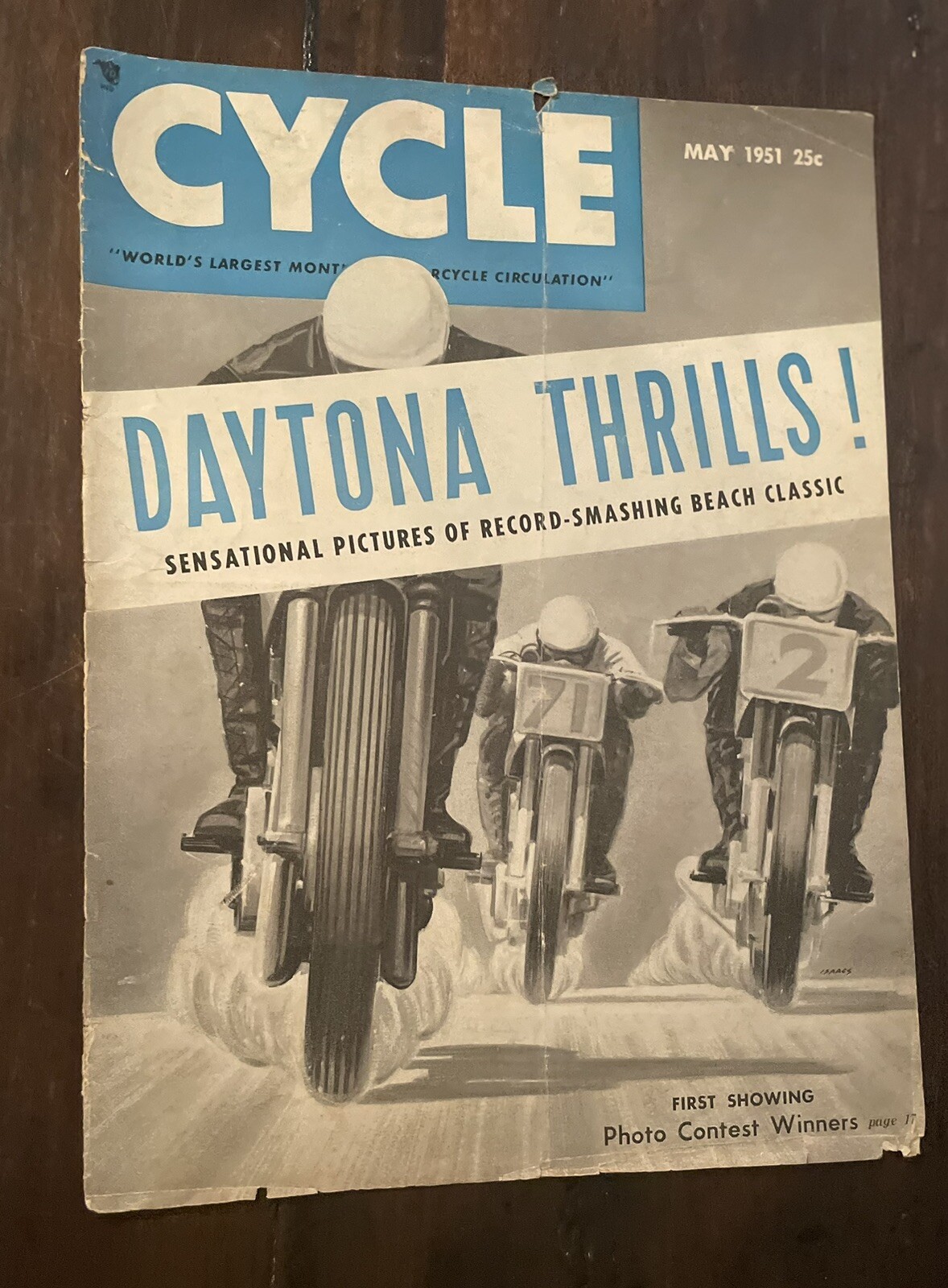 Cycle Magazine Cover May 1951 Just The Cover Looks Great Framed | eBay