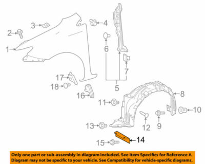 53852-12130 Toyota Pad, front wheel opening extension, lh 5385212130 ...