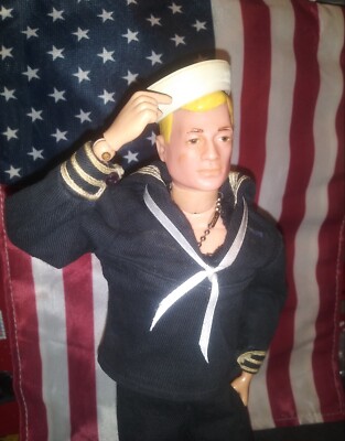 Vintage 1964 era 12" GI JOE NAVY SHORE PATROL/SAILOR Action Figure by ...