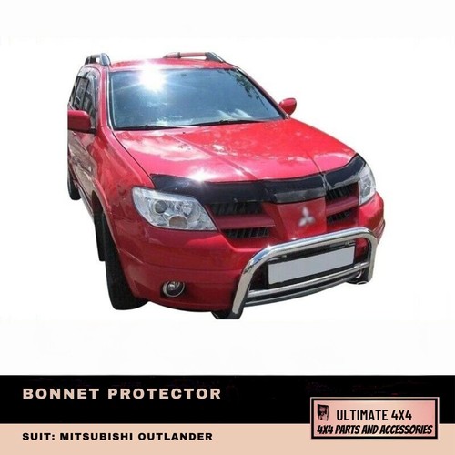 Bonnet Protector for Mitsubishi Outlander 02-06 Black Guard Against ...