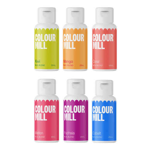 Colour Mill - Edible Food Colouring GEL Icing Dyes 6 Pack TROPICAL SET ...