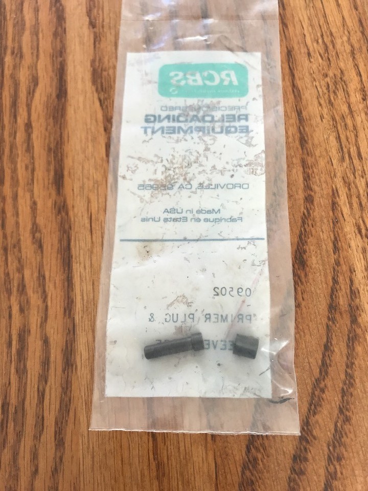 RCBS PRIMER PLUG SLEEVE - LARGE - 09502-Brand New-Ships N 24h | eBay