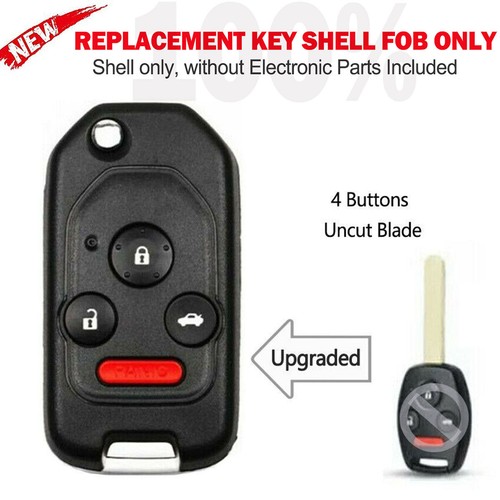 Flip Key Shell Remote Case Fob 4 Button For 2008 2009 2010 2011 2012 ...
