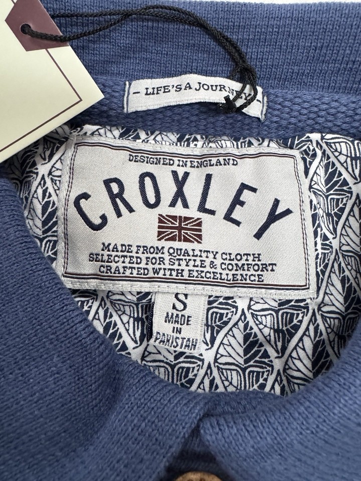 Croxley Blue And White Polo Shirt | eBay UK