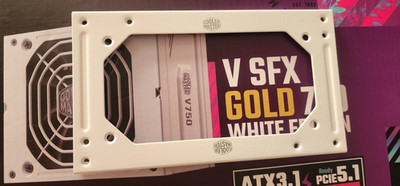NEW WHITE COOLER MASTER SFX to ATX Power Supply PC Steel Mounting PSU ...