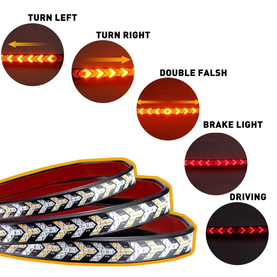 60" NEW Truck Tailgate Light LED Bar Brake Reverse Turn Signal Stop ...