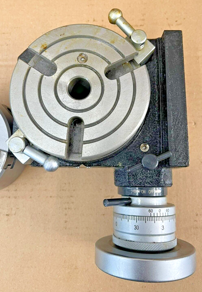 FAULTY 4" HV4 ROTARY TABLE AND 3 JAW SELF CENTERING CHUCK | eBay UK