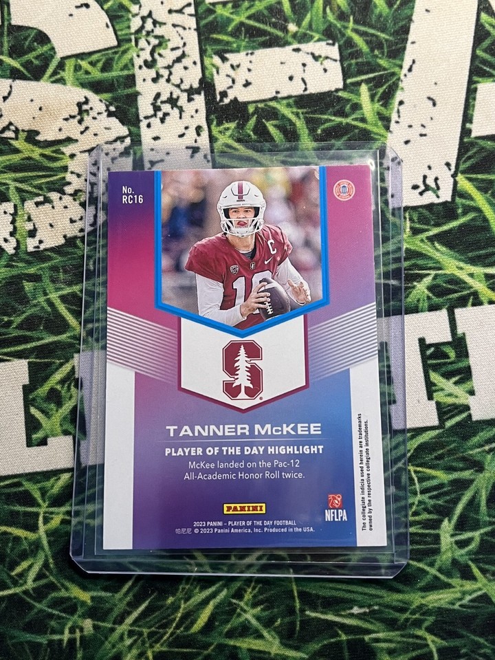 Tanner McKee 2023 NFL Player of the Day Football Rookie Card #RC16 | eBay