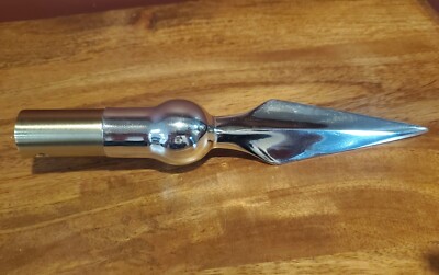 Metal Spear Top | Indoor Flagpole Topper | Gold Finished Brass Ferrule ...