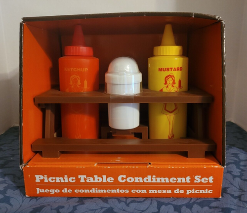 Barbecue Condiment Picnic Table BBQ Accessories Condiment Set Mr Bar B ...