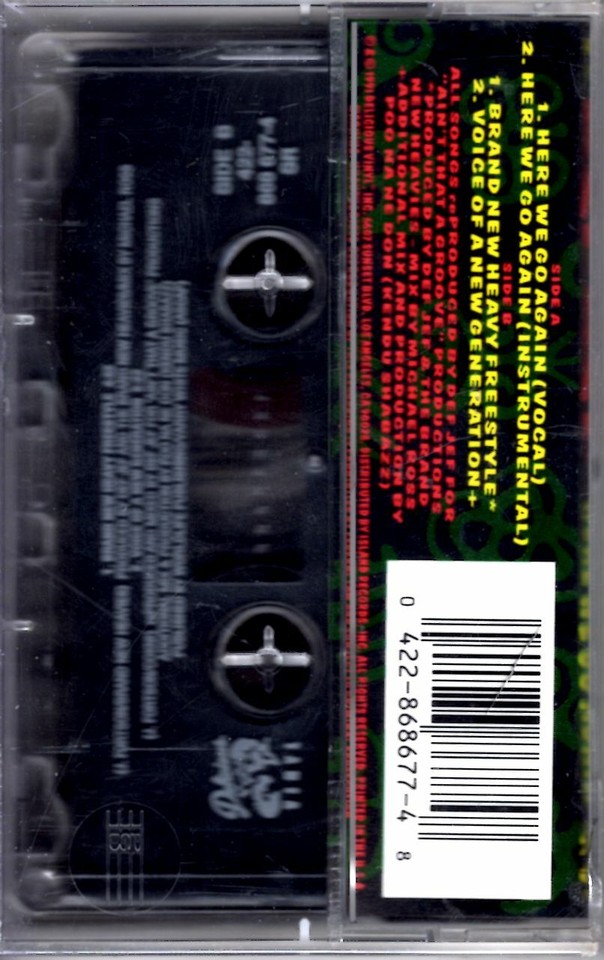 NEW Def Jef Here We Go Again 1991 Cassette Tape Maxi Single Rap Hiphop ...