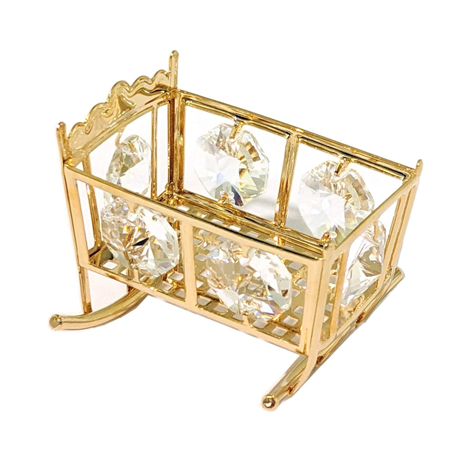 24K Gold Plated Baby Cradle Figurine 2 inches | eBay