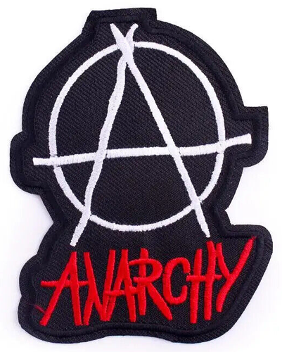 ANARCHY Embroidered Patch Iron on Sew Badge Punk Rock heavy metal emo ...