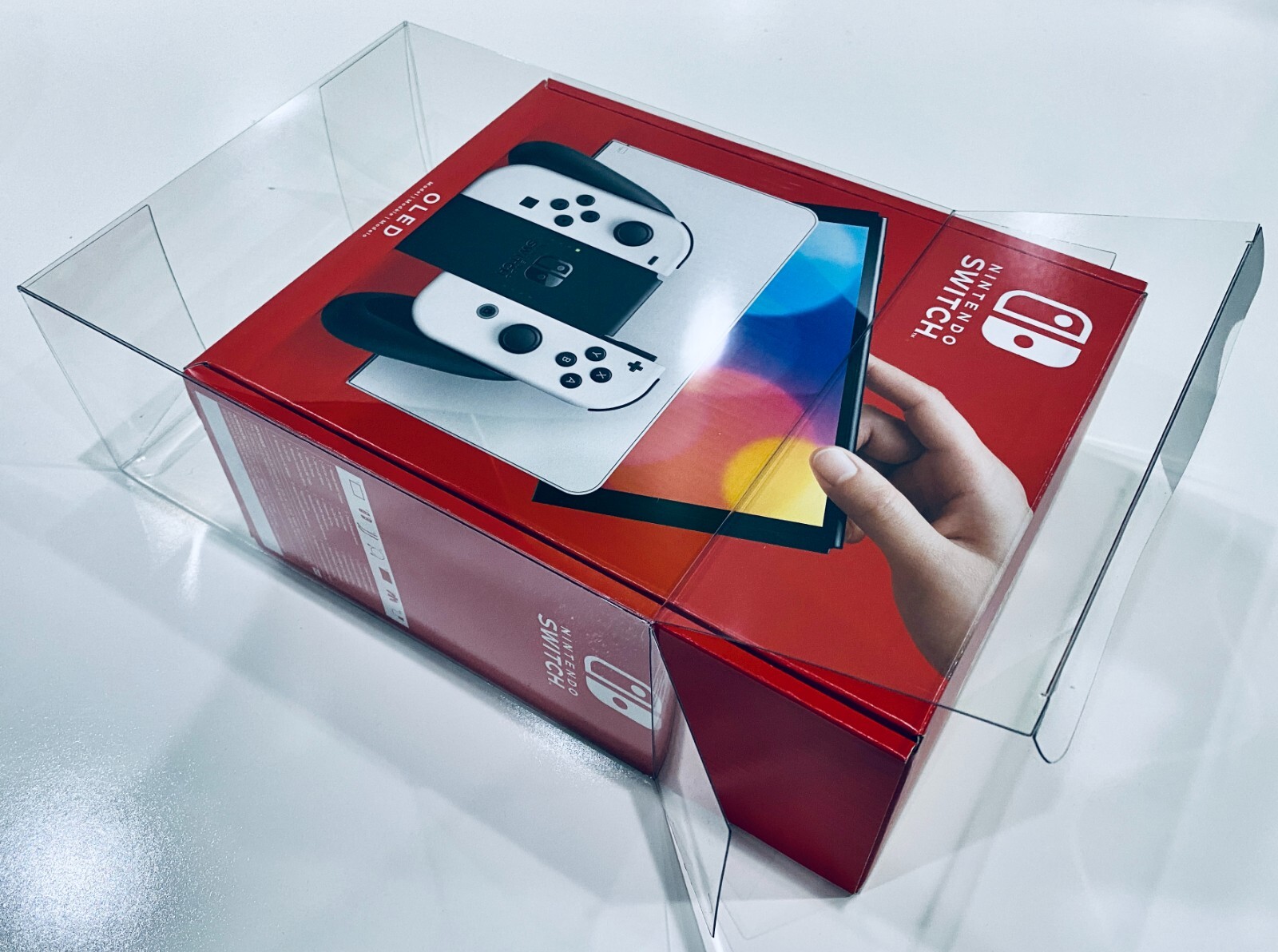 1 Console Box Protector Fits Only OLED Nintendo SWITCH Console boxes ...