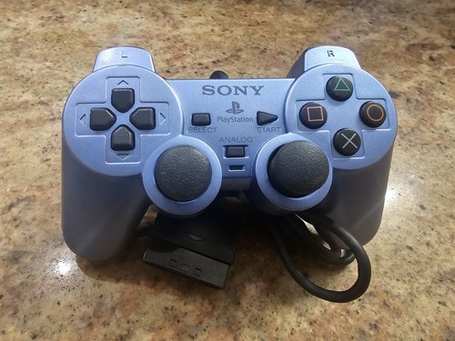Sony PlayStation 2 PS2 Ocean Aqua Blue Controller DualShock OEM SCPH ...