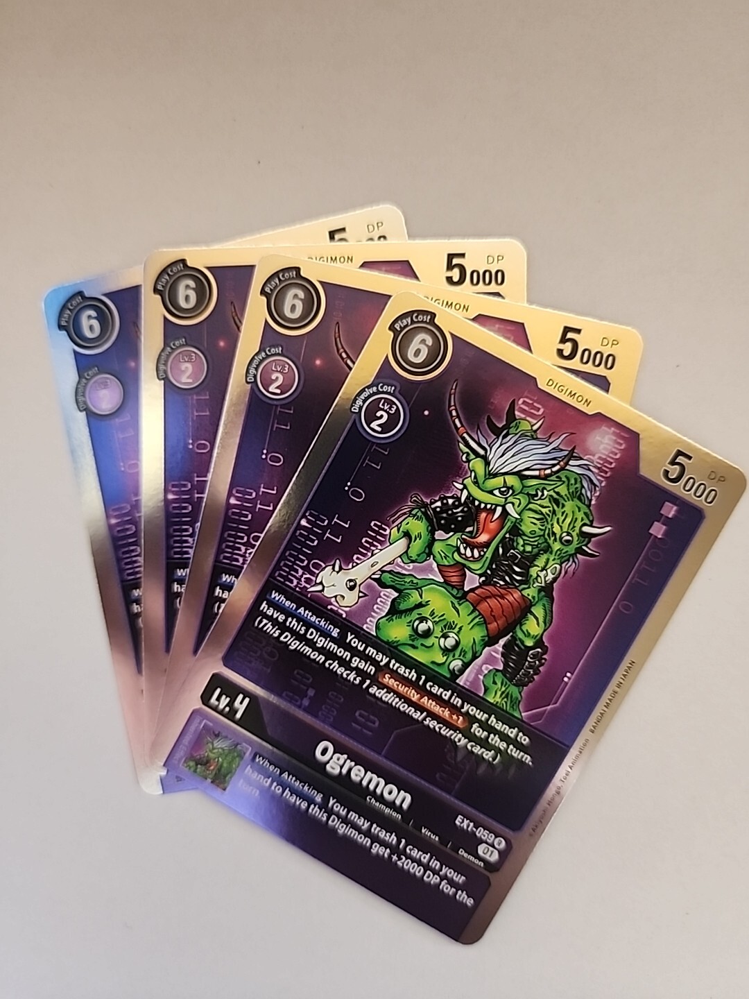 4x Ogremon EX1-059 R (Playset) Digimon CCG | Classic Collection Near Mint | eBay