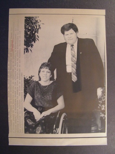 AP Wire Press Photo 1985 Jerry Petrofsky & Nan Davis Movie First Steps ...