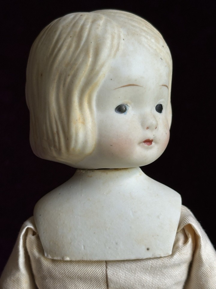 Antique/Vintage 12.5” Made in Japan Swivel Neck Parian Bisque Head Doll | eBay